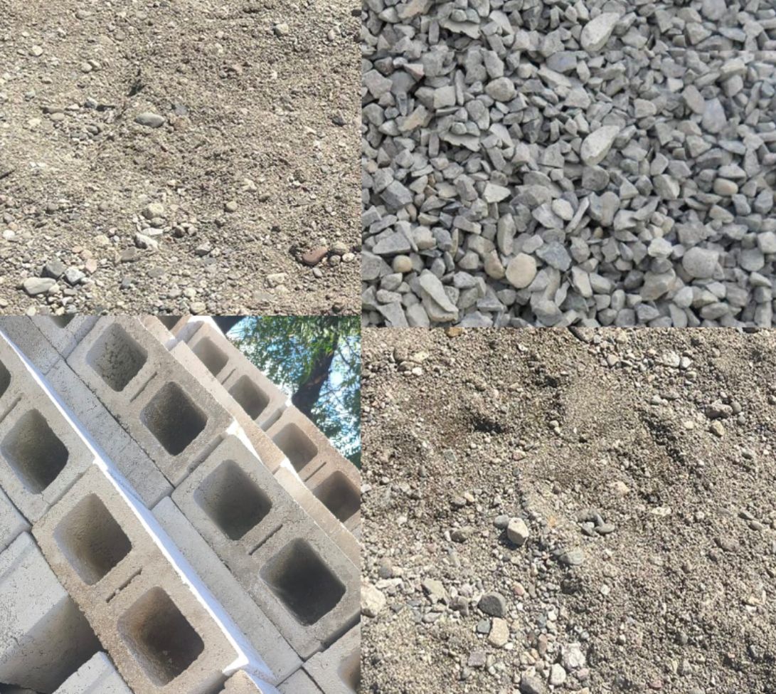 Materiales para construcción arena piedrin y block diferentes medidas ...